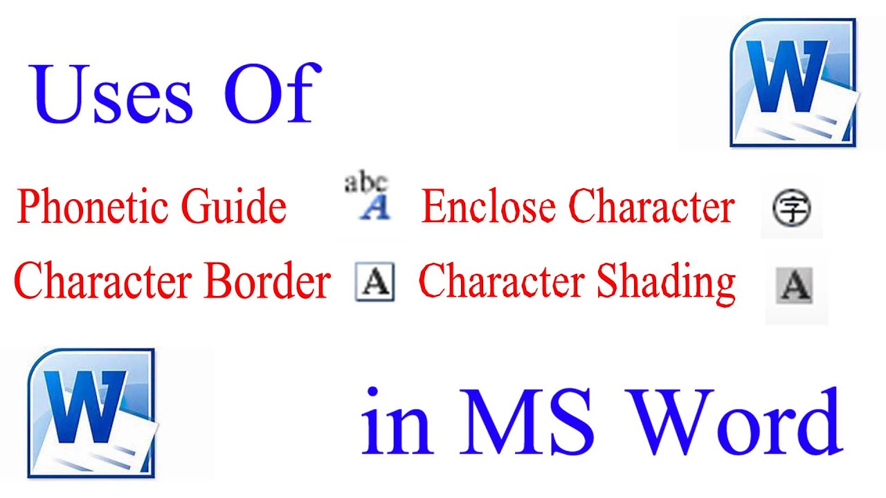 Uses Of Phonetic Guide Character Broder Character Shading And Enclose uses-of-phonetic-guide-character-broder-character-shading-and-enclose