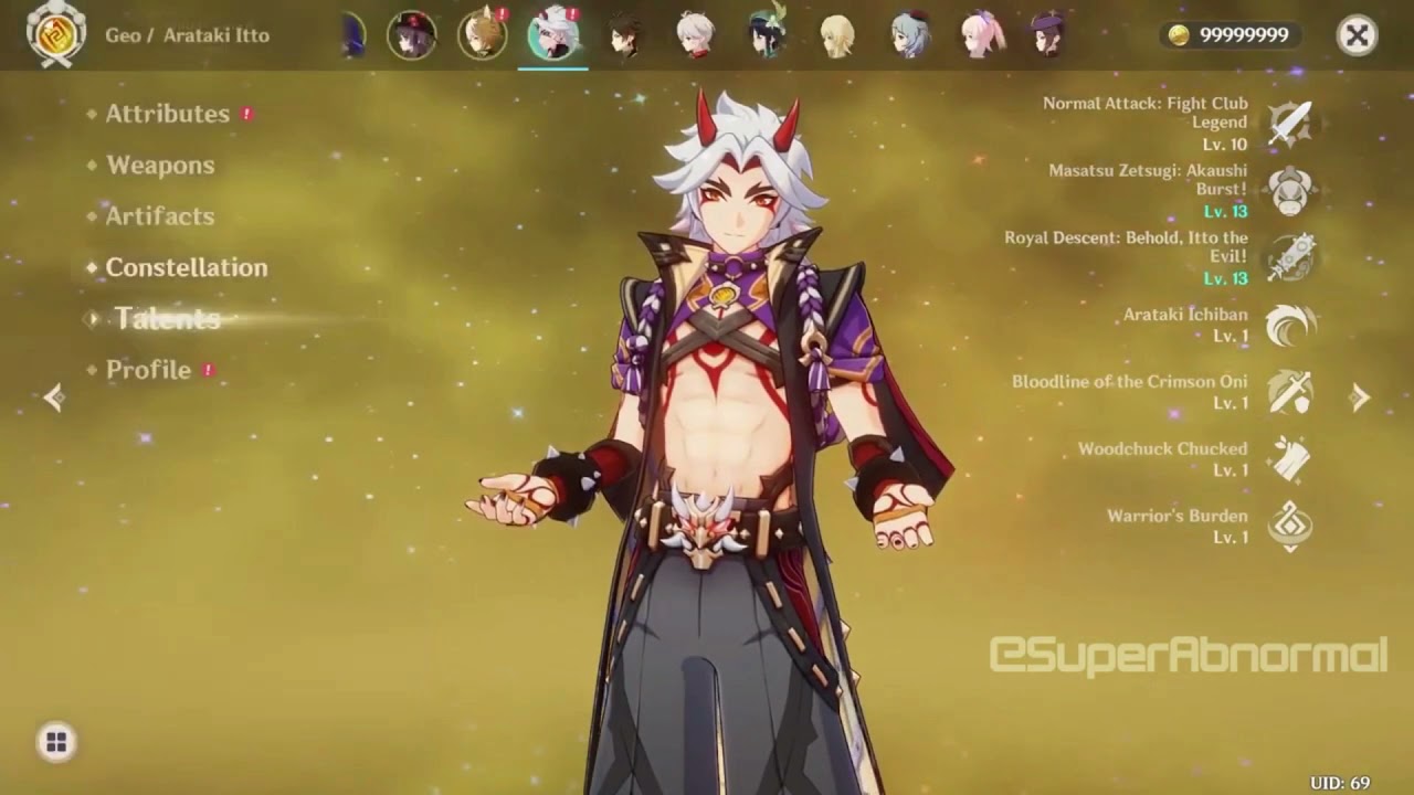 Arataki Itto And Gorou Constellations/Talents | Genshin Impact - YouTube
