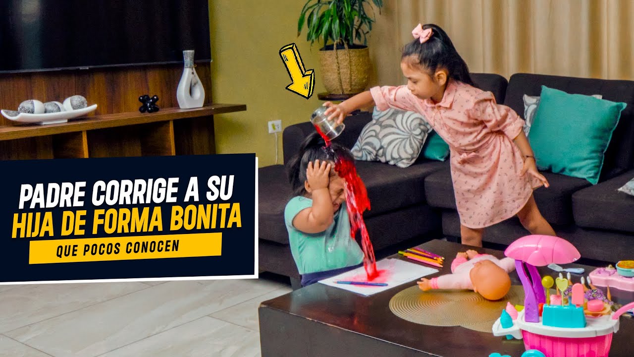 Padre enseña la forma correcta de corregir a su hija | Padre corrige a ...