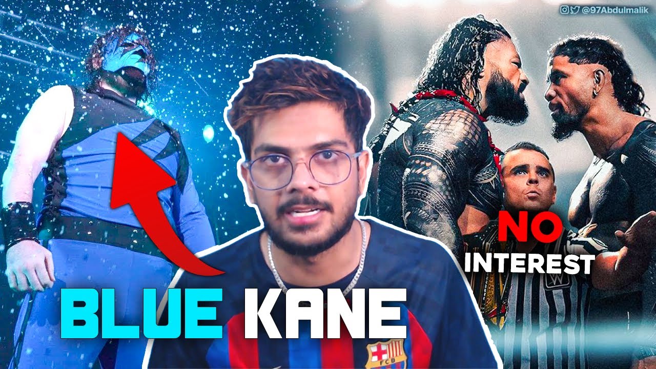 Blue Kane is a MENACE! Roman Reigns vs Seth Rollins ruined Jey Uso ...