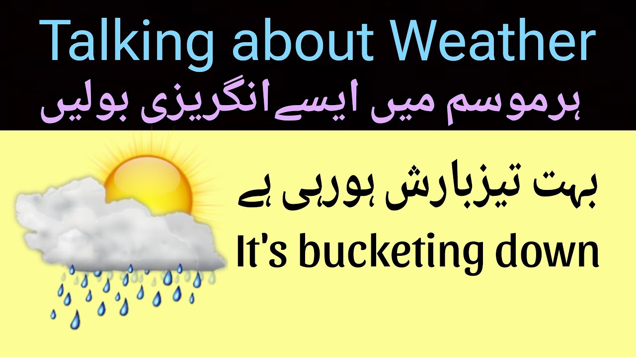 Talking about Weather in English | Weather Sentences in English ...
