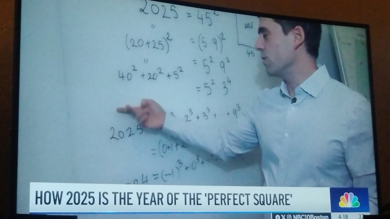 NBC Boston segment on math expressions of 2025 - YouTube
