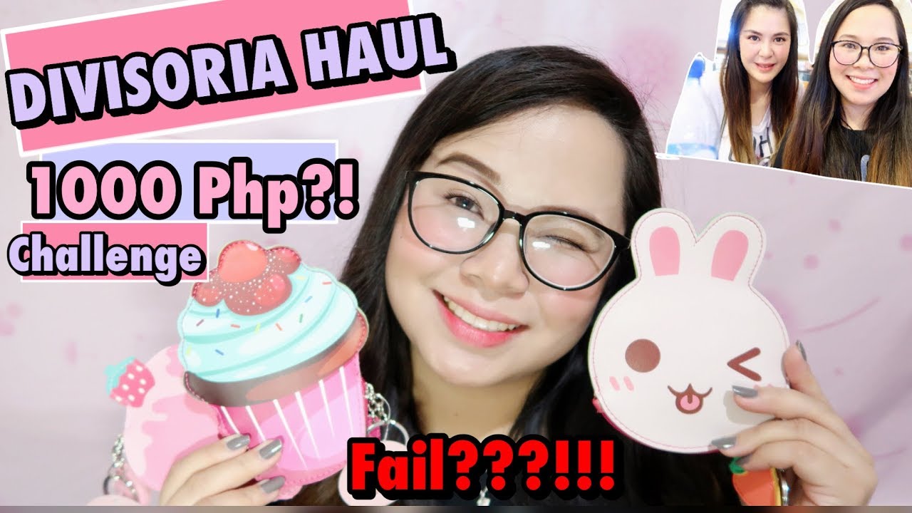 1000 PESO CHALLENGE | DIVISORIA HAUL + VLOG - YouTube