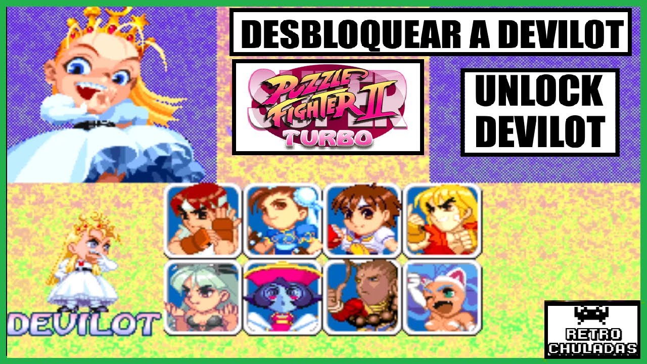 Super Puzzle Fighter 2 Turbo 🧱 Como Desbloquear a Devilot 🕹️ Truco ...