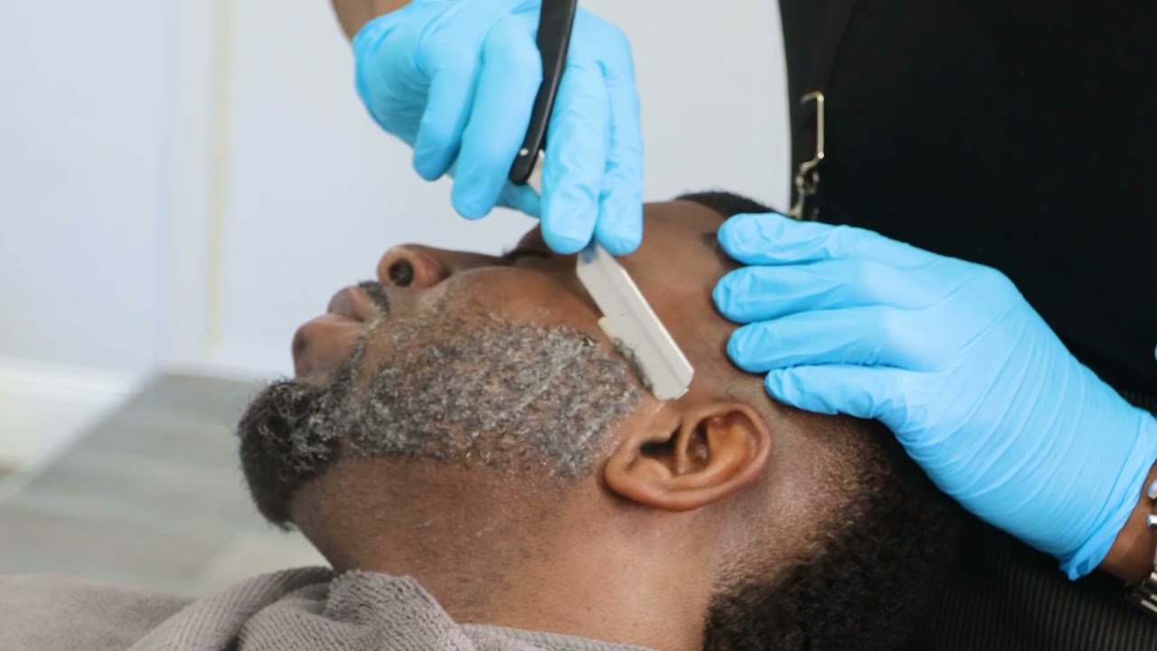 Hot Towel Steam Shave - YouTube