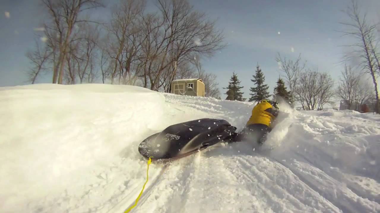 Snowmobile - Wipe Outs!!! - YouTube