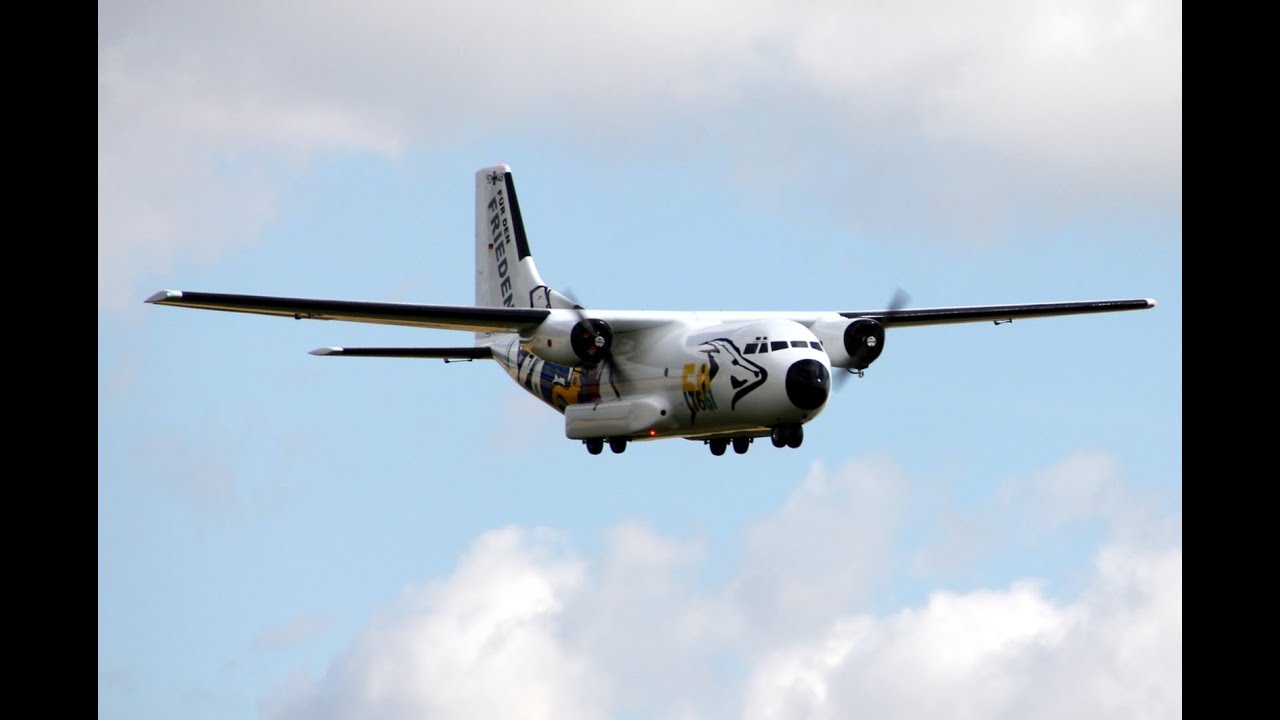 Crash Landing C-160 Transall RC Giant Scale Model - YouTube