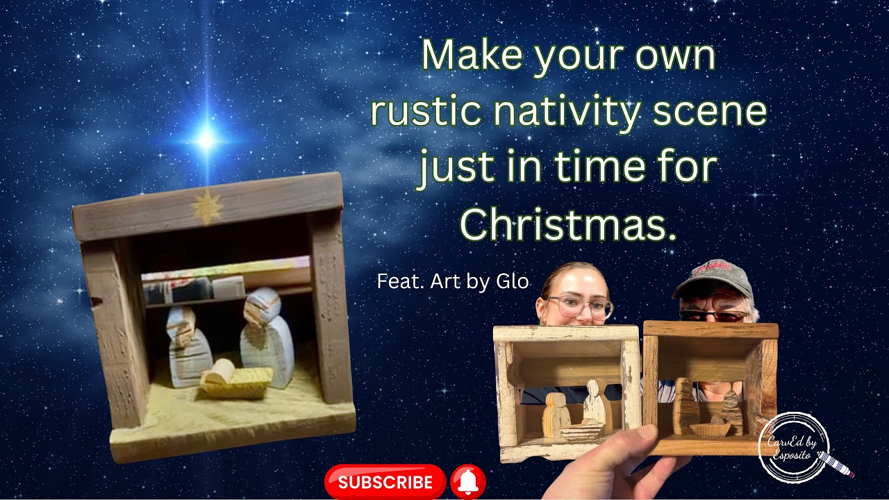 How to make rustic nativity scene from fence pickets. Feat. @Art By Glo ...