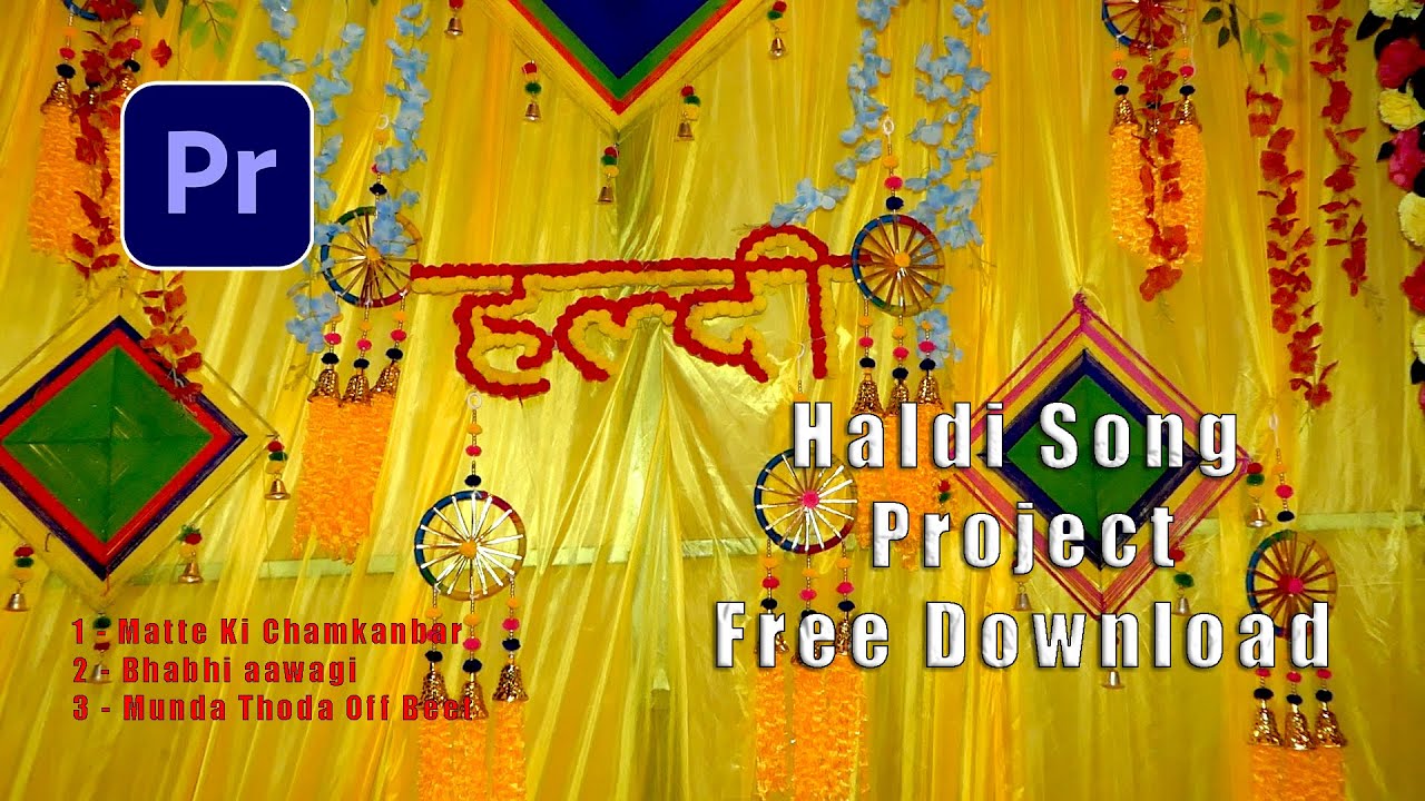 FREE Wedding Haldi Song Project Template for Premiere Pro! - YouTube