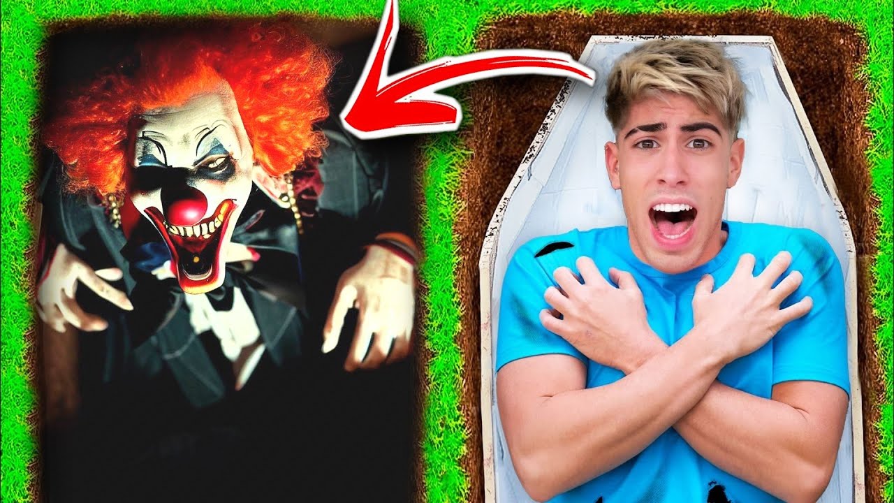ENTERRADO VIVO DURANTE 24 HORAS CON UN PAYASO ASESINO*EL RETO MAS ...