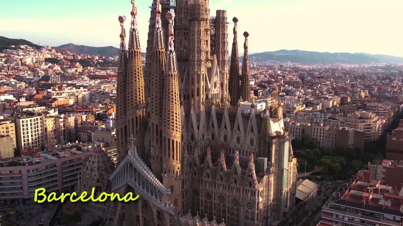 Barcelona, Spain From Above, Drone Shots, Aerial Views - YouTube