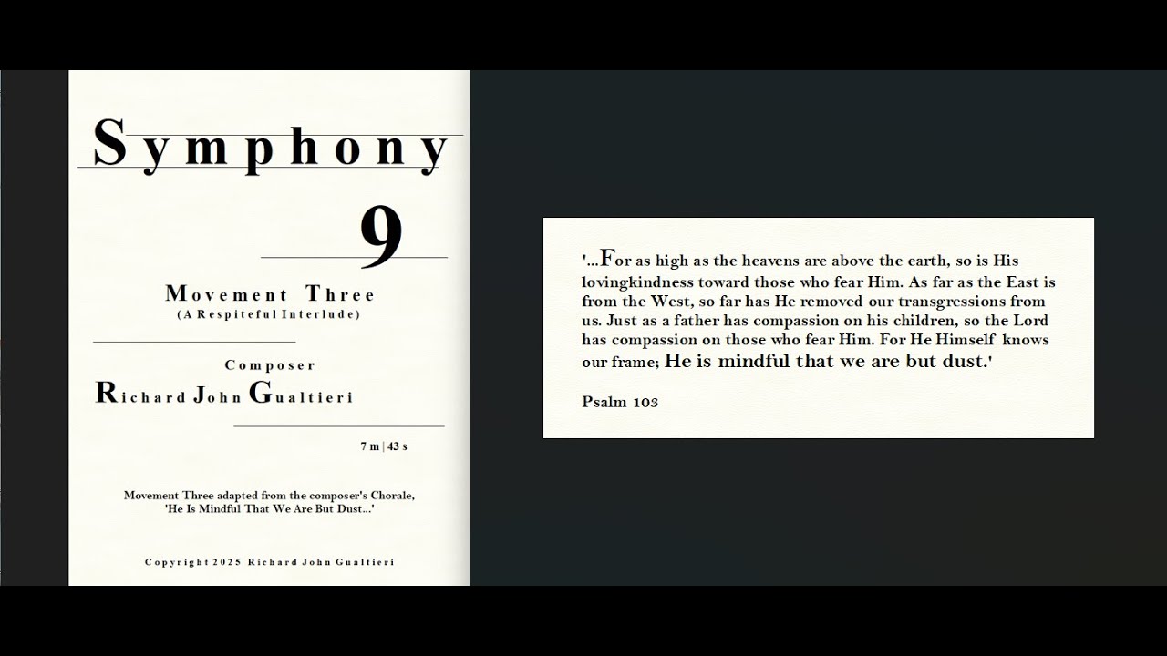 'SYMPHONY 9' - 'MOVEMENT THREE' - 'A Respiteful Interlude' - from ...