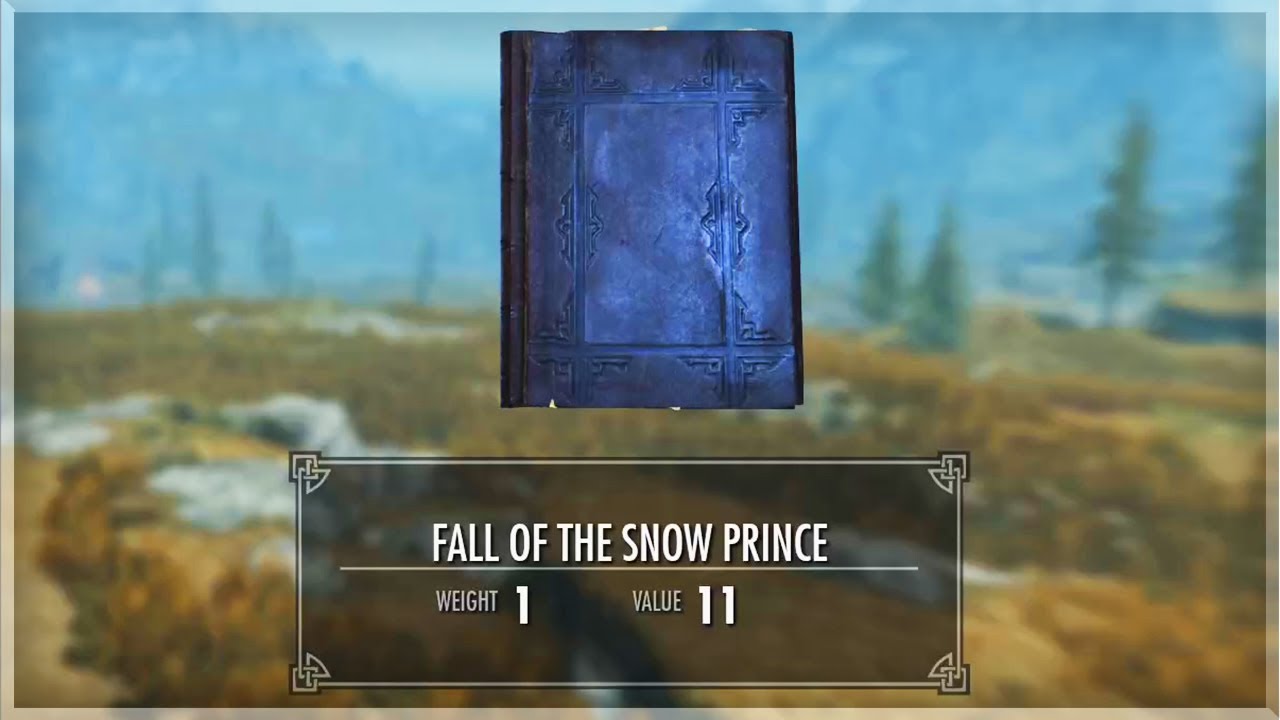 Fall of The Snow Prince (Skyrim Book Reading) - YouTube