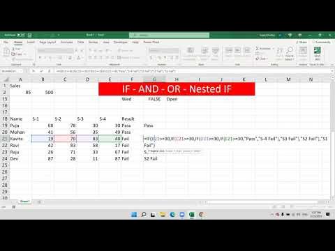 IF-OR-AND Statement - Excel Tutorial in English - YouTube