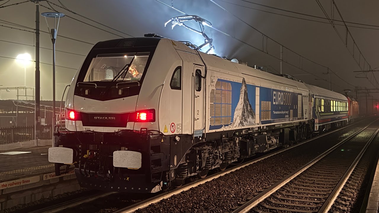 EURO 9000 STADLER: Iniziano i test in linea! - YouTube