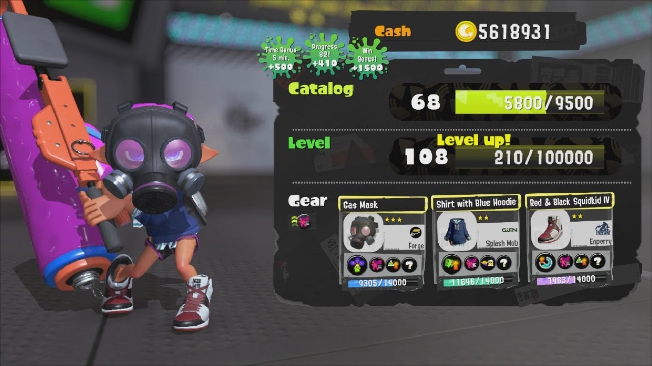 Splatoon 3 - Rainmaker - Reaching Level 108 - YouTube