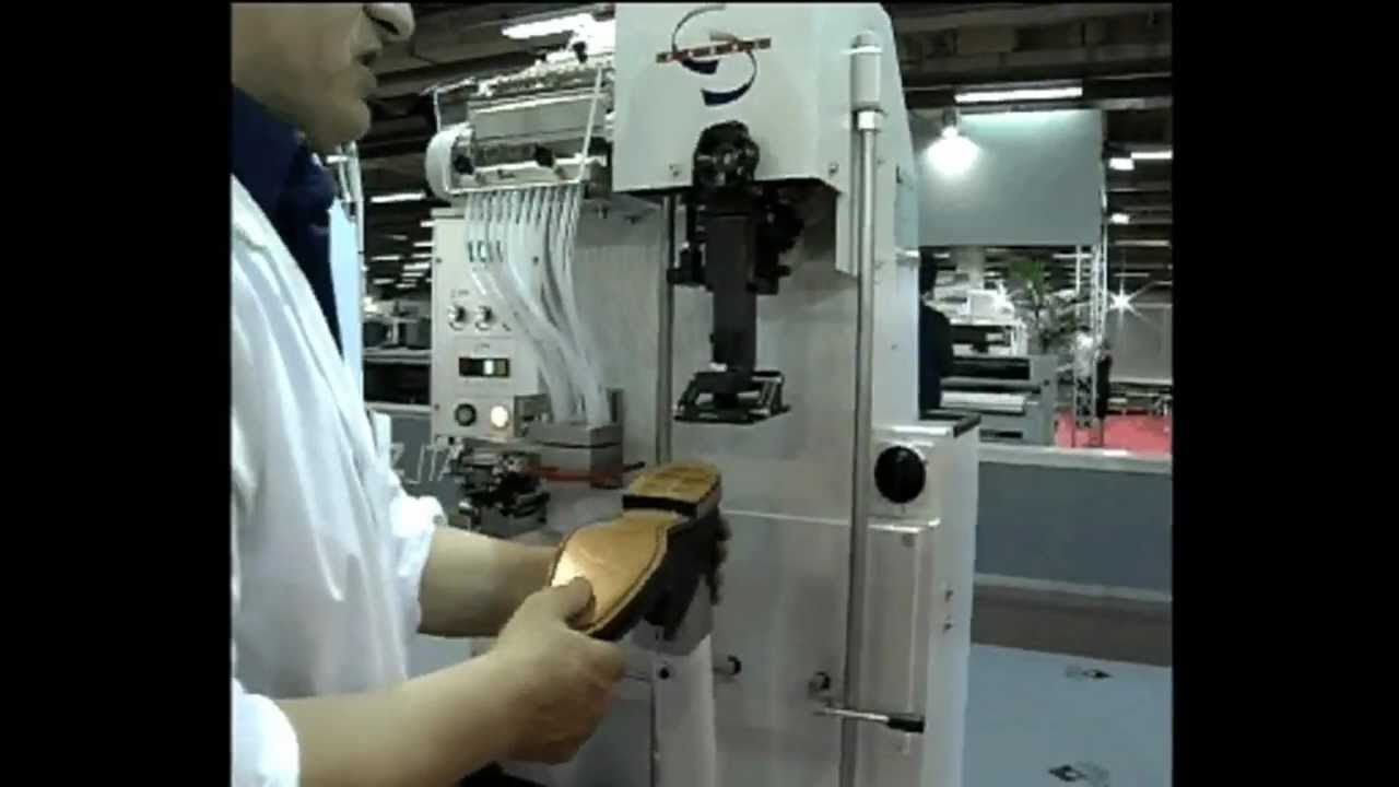 sabal inchiodatacchi - heel nailing machine model 360 - YouTube