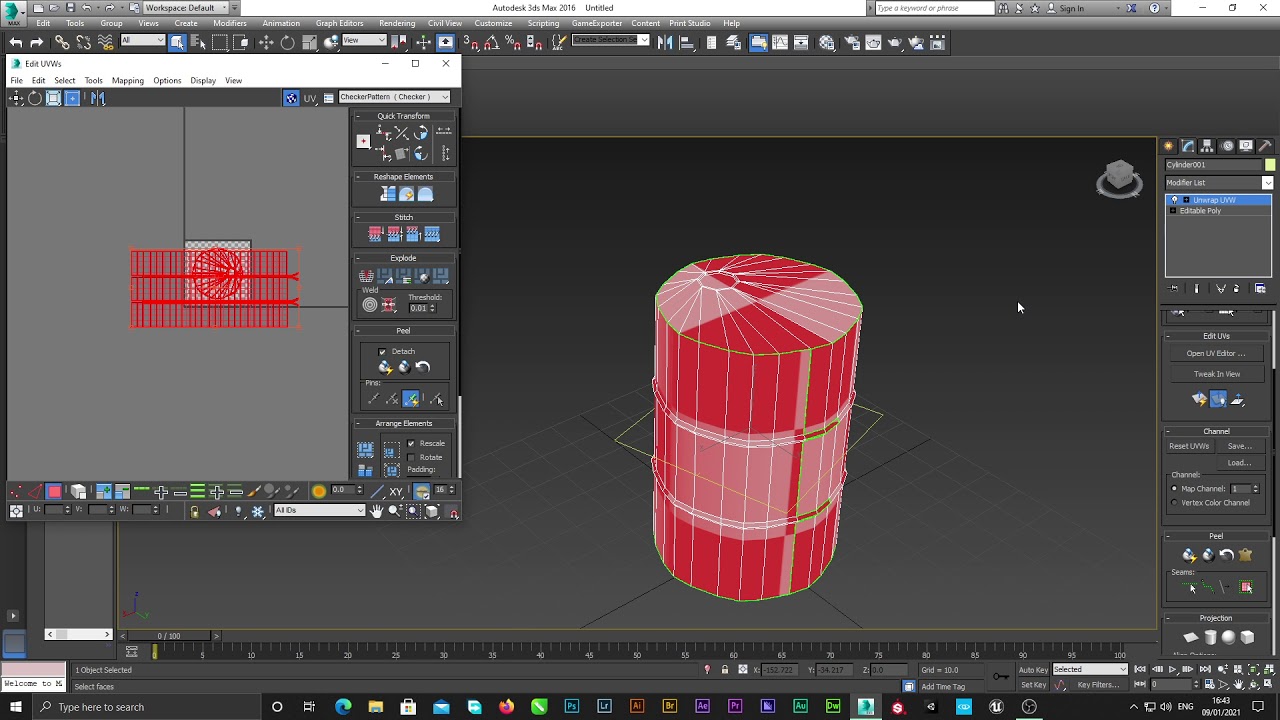 How To Make Low Polly Model In 3ds Max And Textruring In Photo shop ...