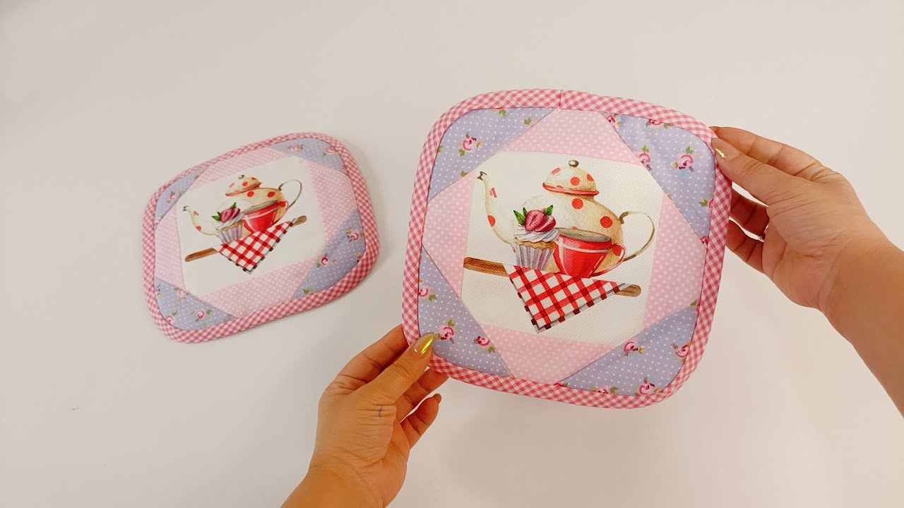 Sewing easy and stylish beautiful for the kitchen pot holders in 10 ...