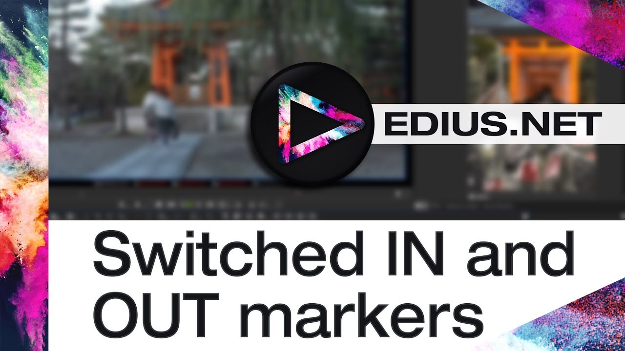 EDIUS.NET Podcast - Switched IN and OUT markers - YouTube