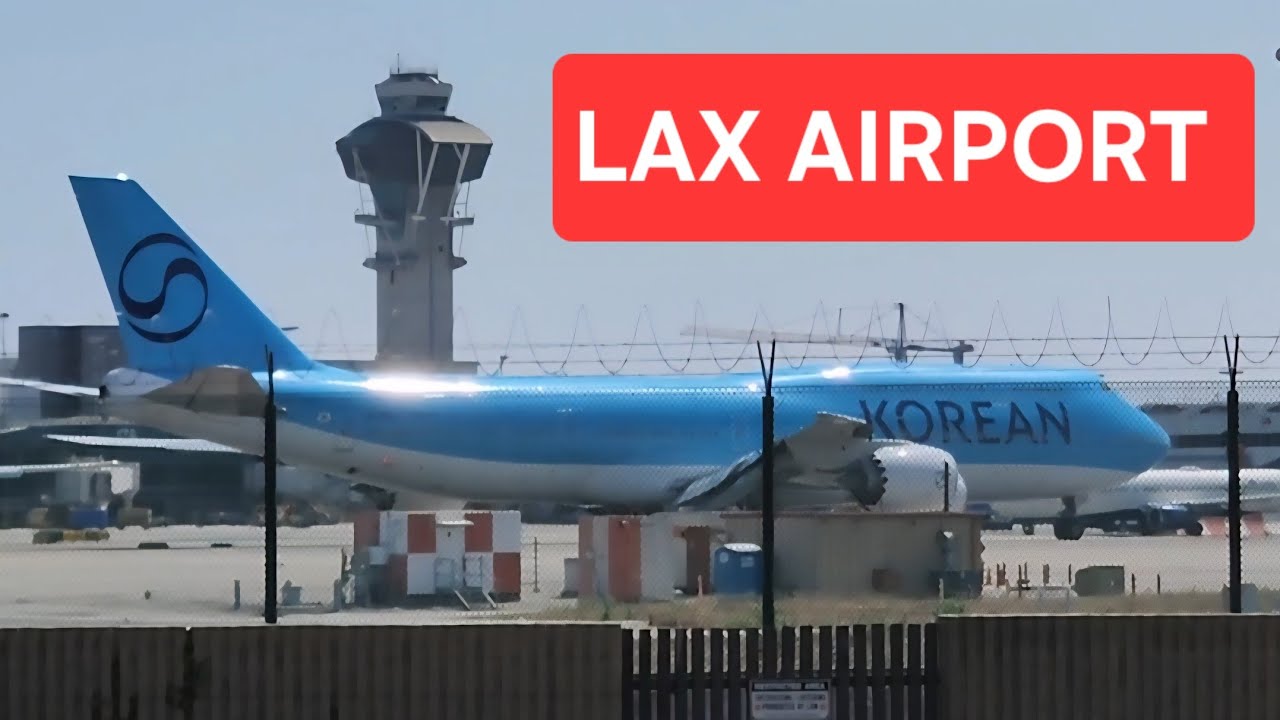 LAX Airport Action Runways 24L & 24R | Plane Spotting | 4K | - YouTube