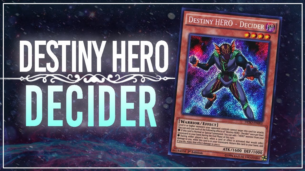 [Yu-Gi-Oh! Duel Links] Destiny Hero - Decider - YouTube