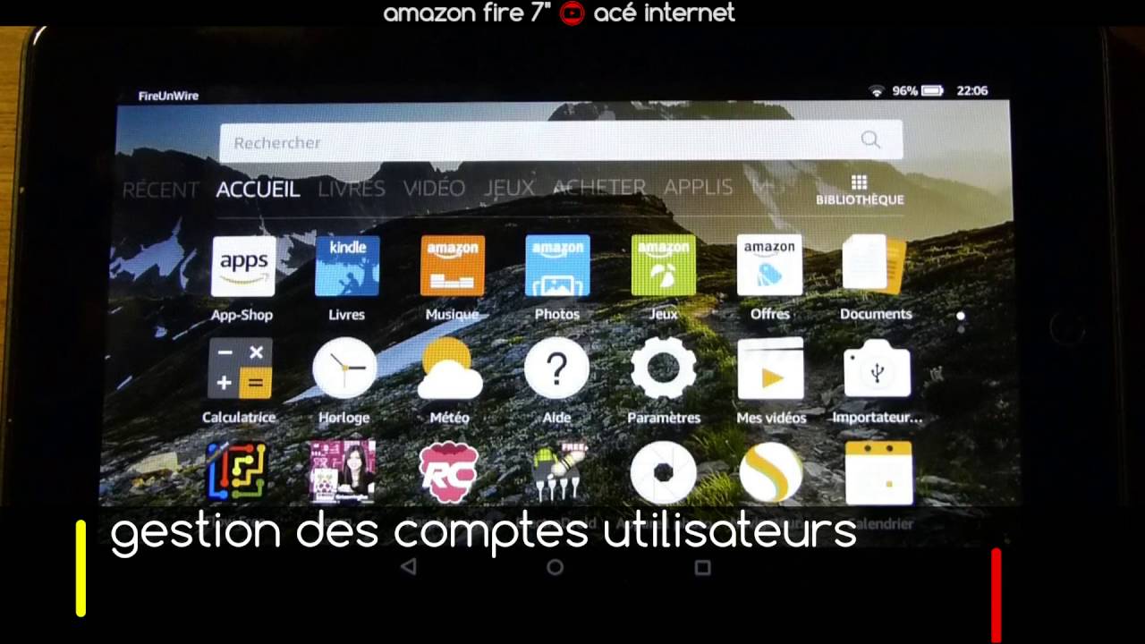 Produit : AMAZON FIRE 7 - YouTube