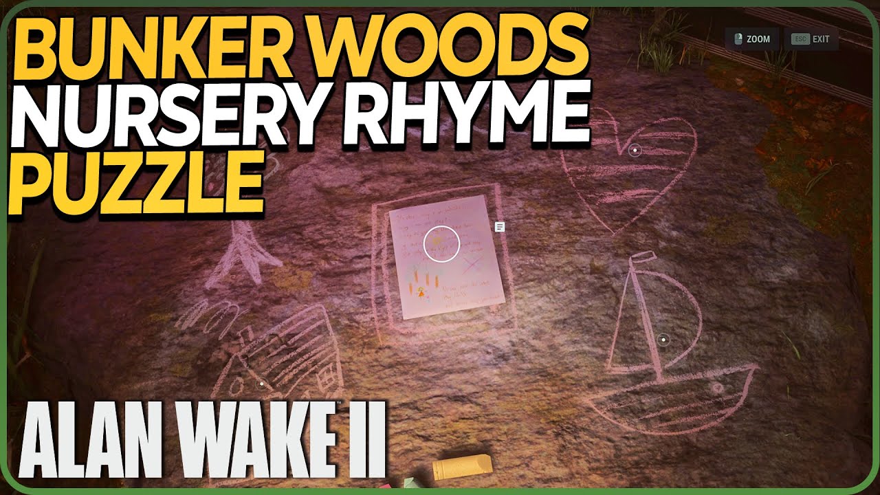 Bunker Woods Nursery Rhyme Puzzle Alan Wake 2 - YouTube