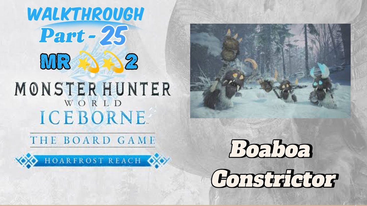 Boaboa Constrictor | Monster Hunter World: ice borne - YouTube