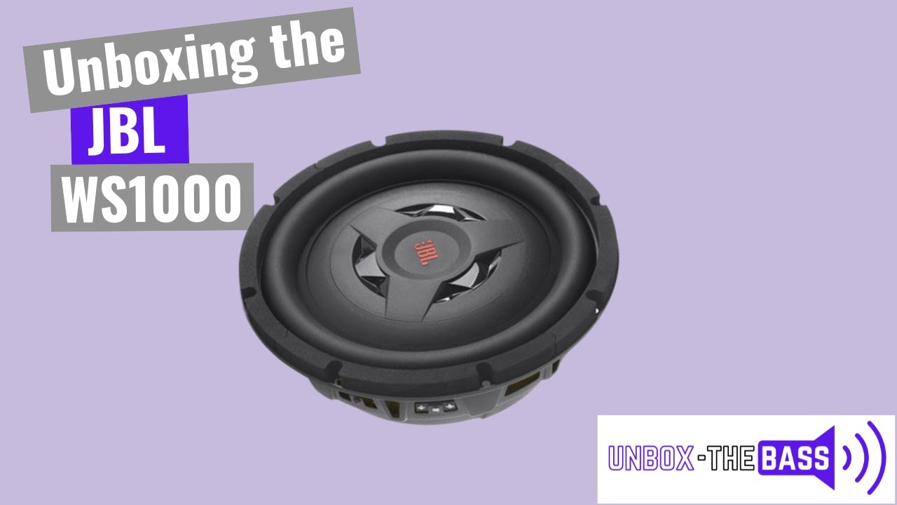 Unboxing the JBL - WS1000 "CLUB series" - YouTube