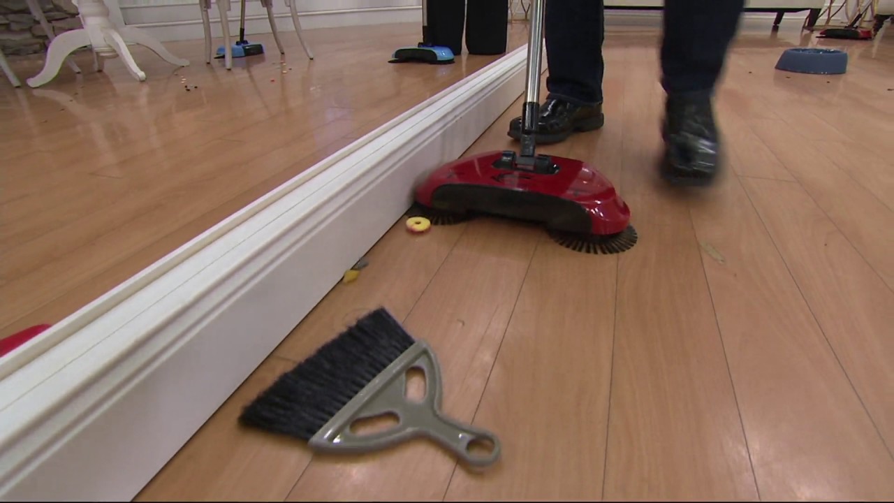 EasyEdge Lightweight Hard Floor Sweeper on QVC - YouTube