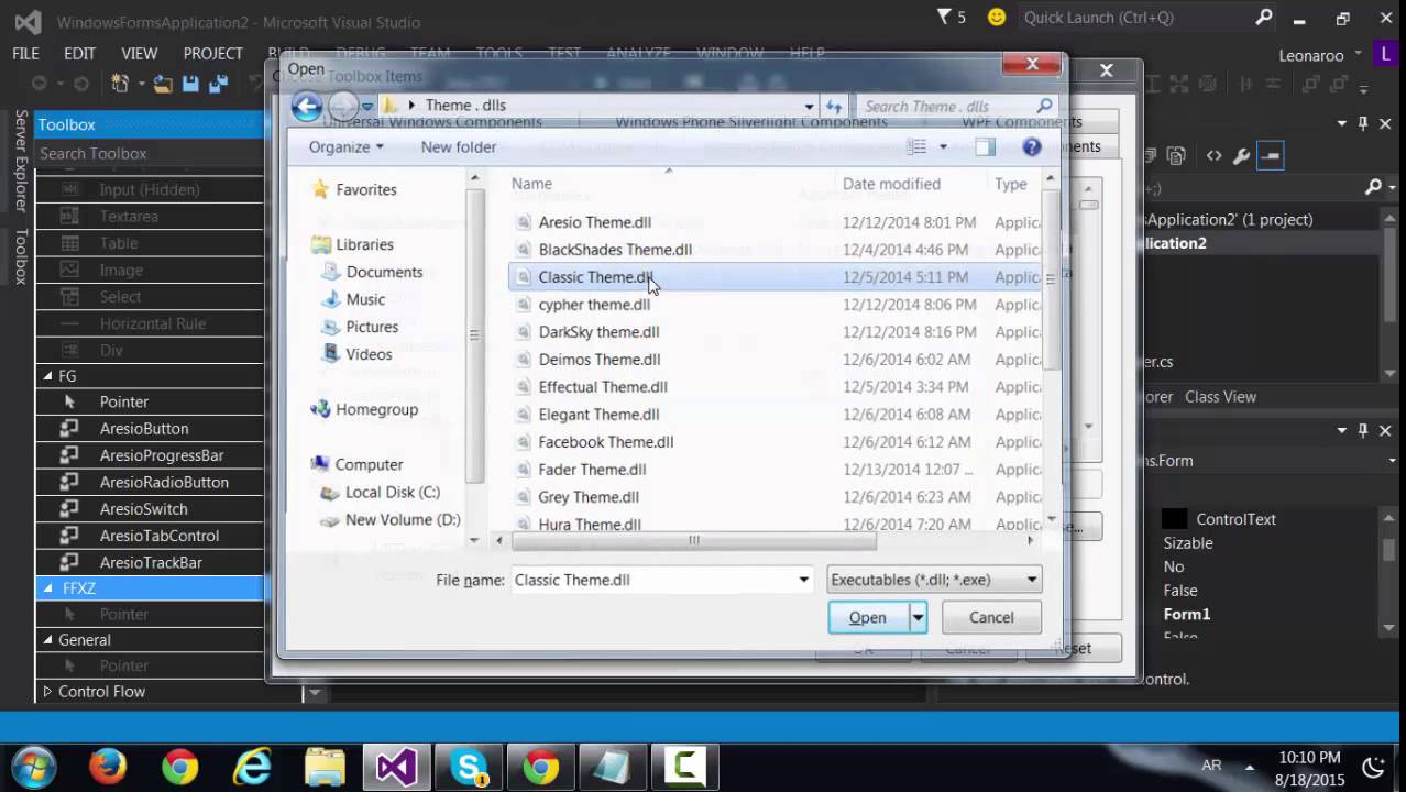 #Theme Visual C# - YouTube