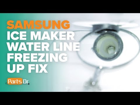 How to check your ice maker water line in a Samsung refrigerator