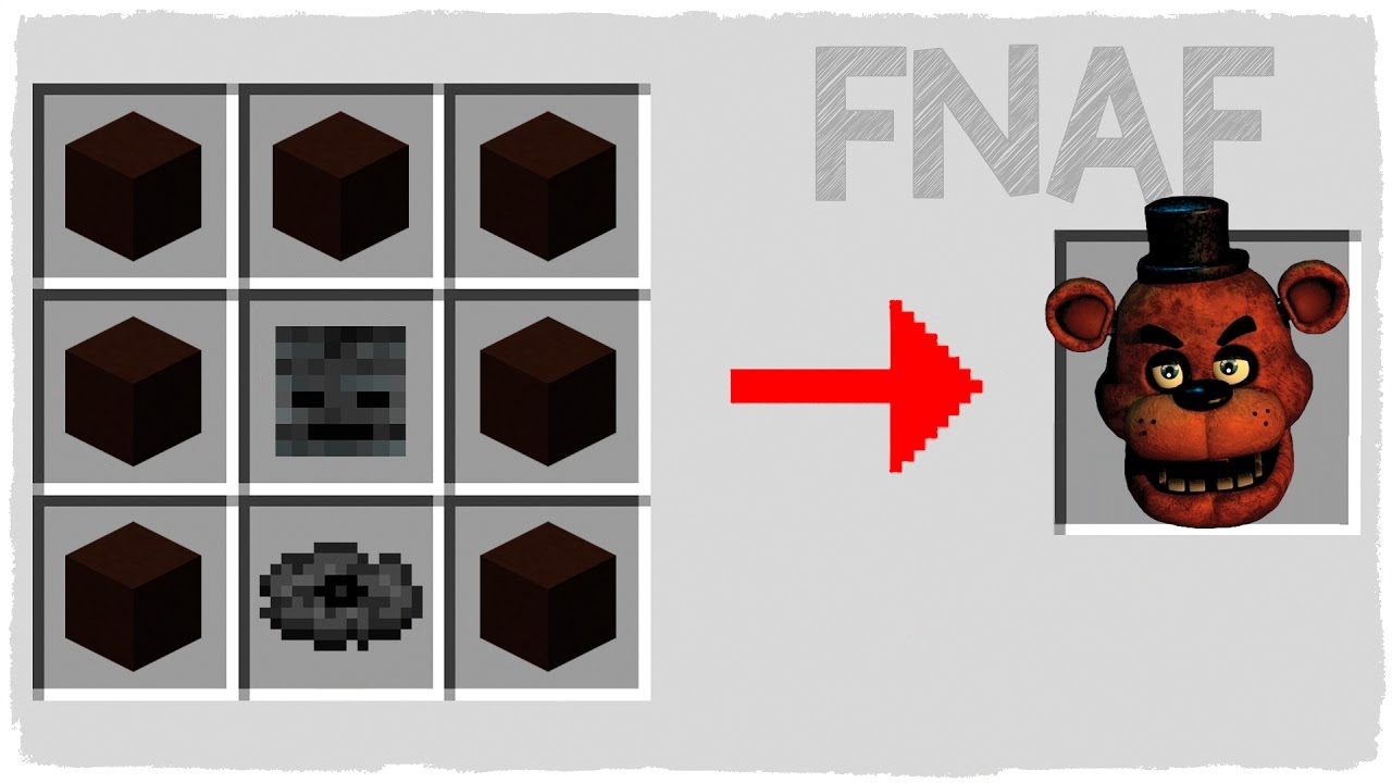 👉 COMO INVOCAR FNAF - MINECRAFT CRAFTEANDO A FREDDY FAZZBEAR - YouTube