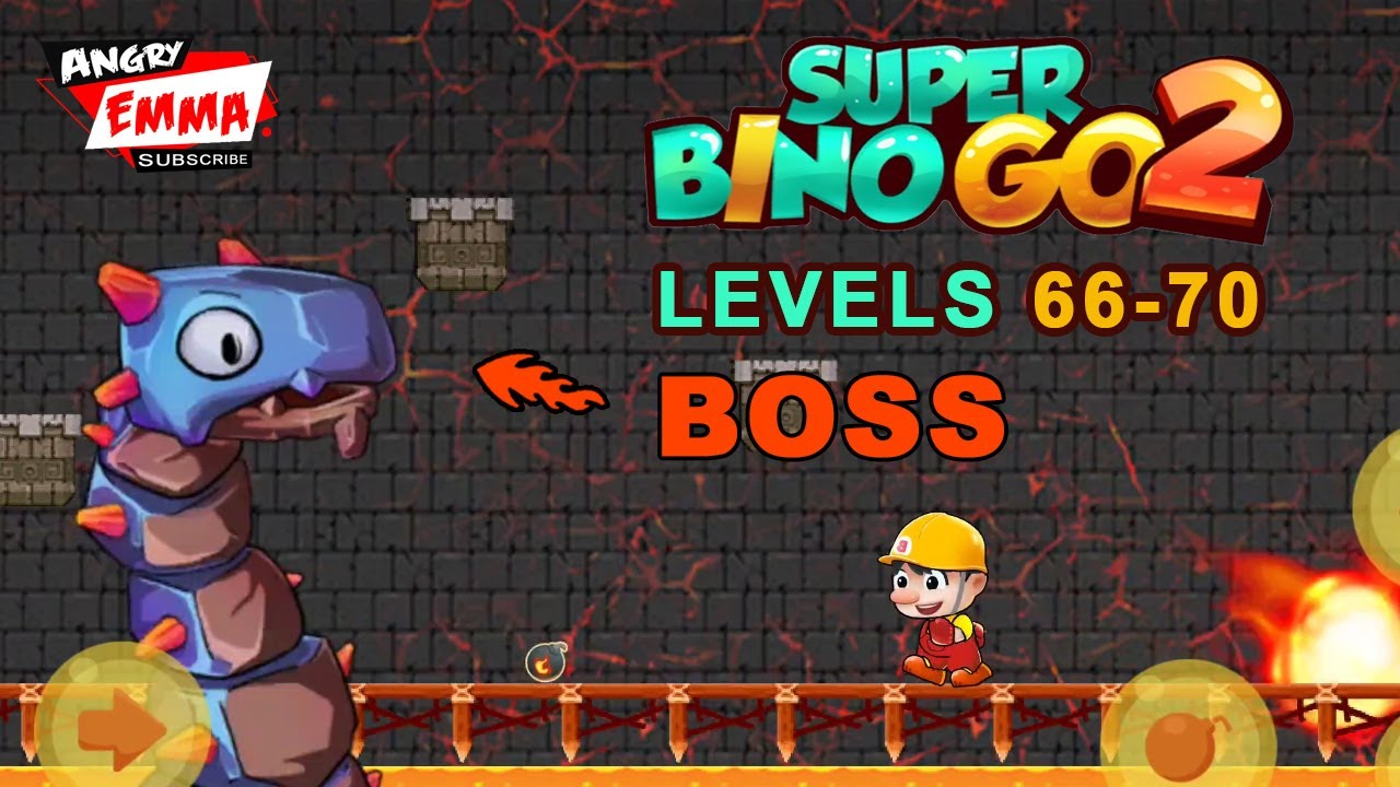 Super Bino Go 2 - Levels 66-70 + BOSS [2K 60fps] - YouTube