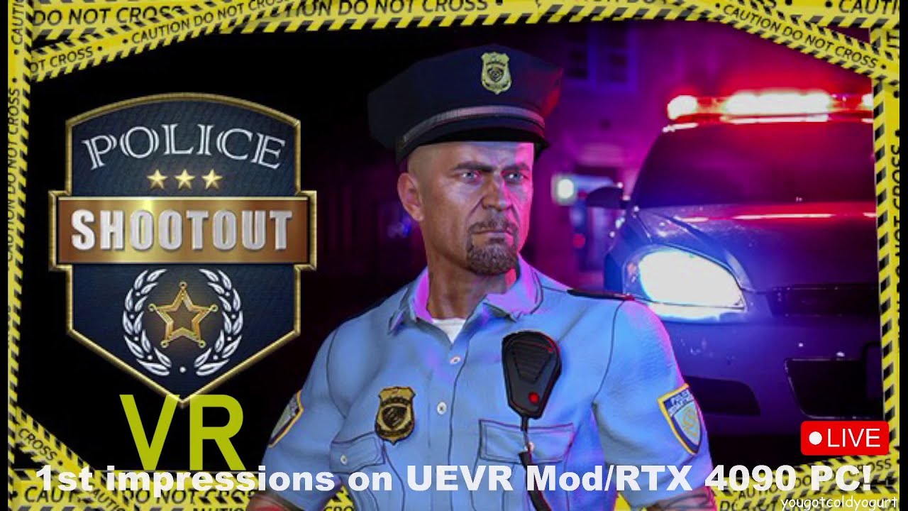 POLICE SHOOTOUT in VR! Inside a Video Game in a UEVR Mod - Valve Index ...