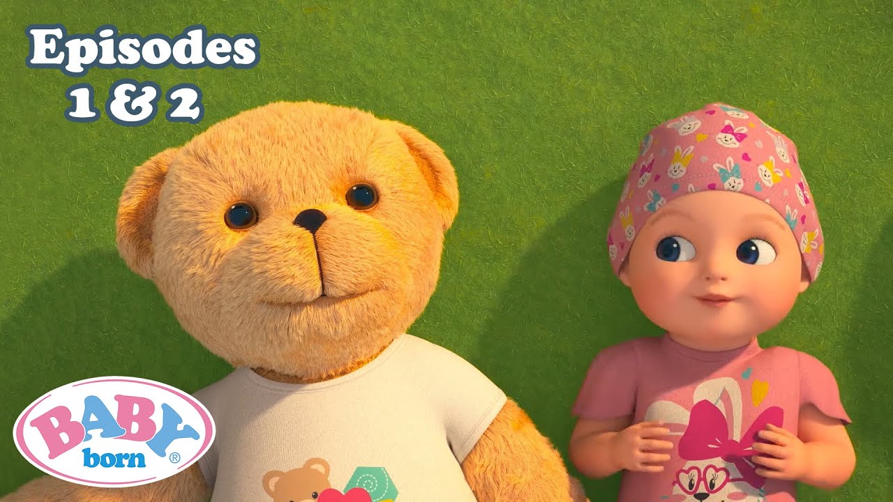 Bike Ride / Bath Time 👶 BABY born The Animated Series Episodes 1 and 2 ...