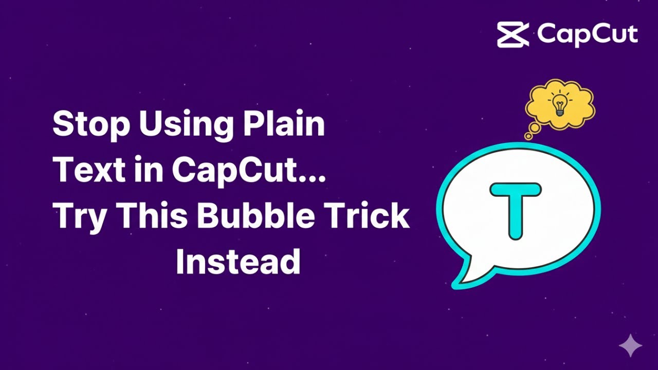 Stop Using Plain Text in CapCut. Try This Bubble Trick Instead - YouTube