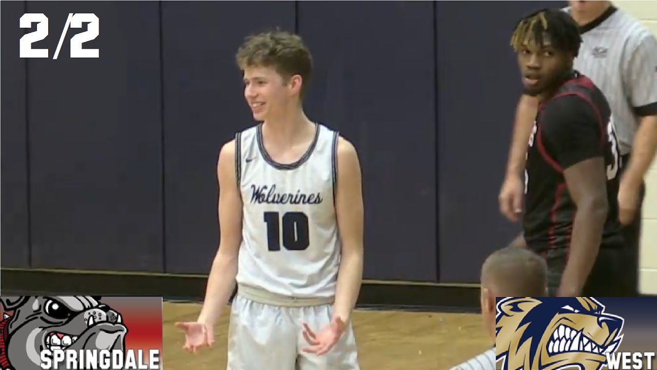 WEST WOLVERINES V. SPRINGDALE BULLDOGS FEBRUARY 26, 2022 VARSITY GIRLS ...