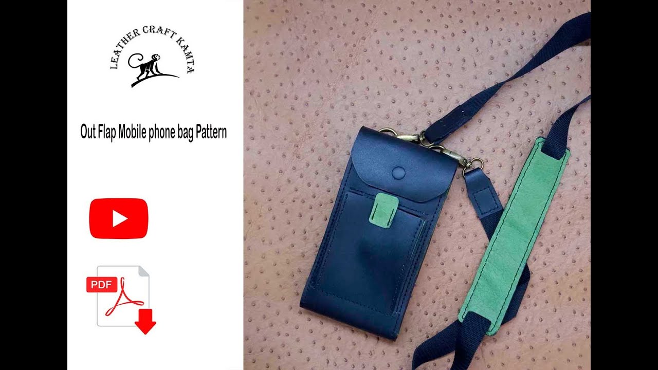 How to Make Out Flap Mobile phone bag Pattern - YouTube
