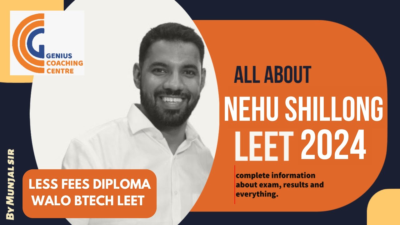NEHU BTECH LATERAL ENTRY 2024 FROM OUT NOW & PULEET 2024 EXAM 22JUNE ...