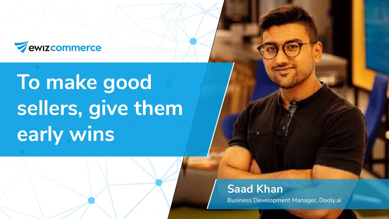 To make good sellers, give them early wins. - YouTube