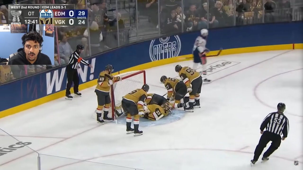 OILERS OVERTIME WIN REACTION | OILERS vs GOLDEN KNIGHTS GAME 5 | FULL ...