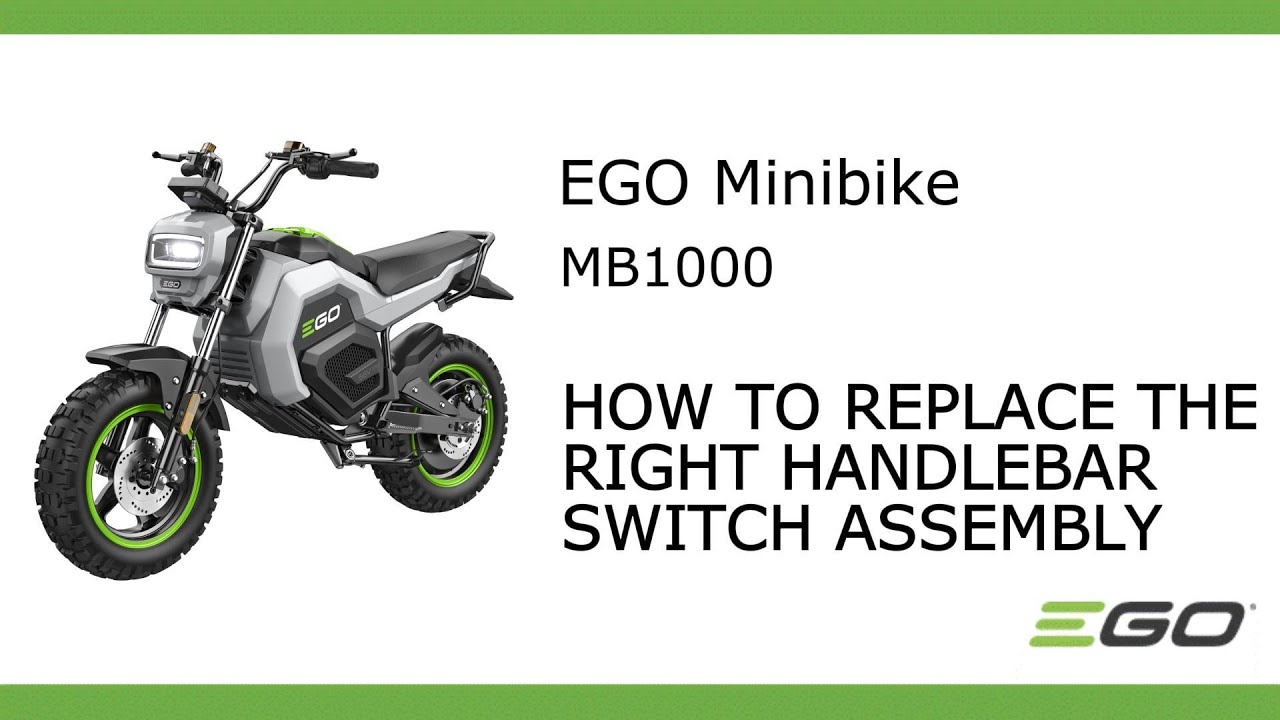 EGO MB1000_How To Replace The Right Handlebar Switch Assembly - YouTube