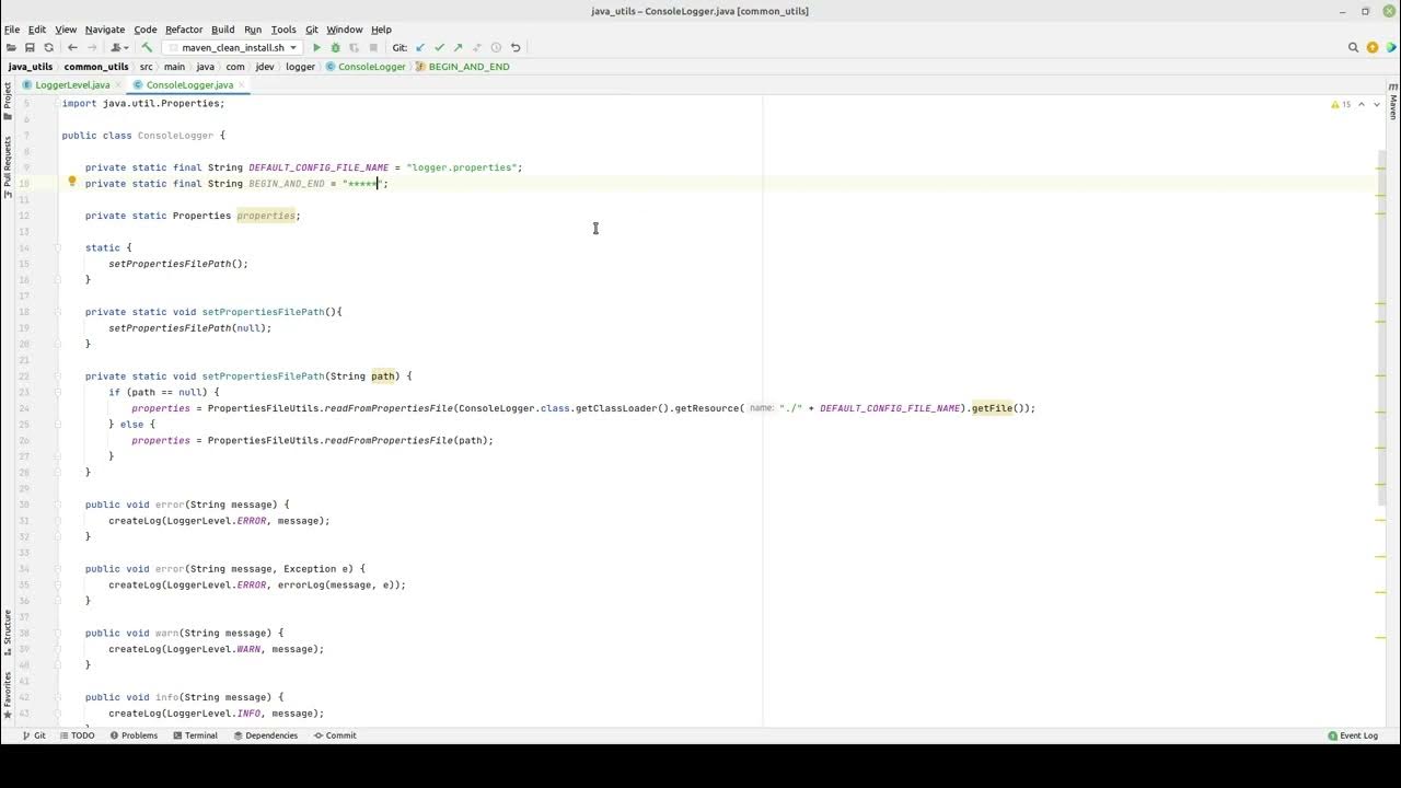 How to create console logger for java applications? Java util. L11 ...