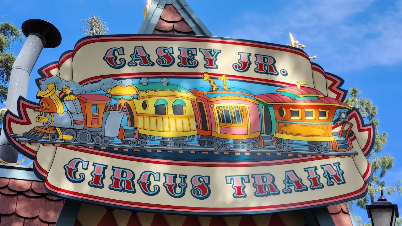 Casey Jr. Circus Train ride Disneyland - YouTube