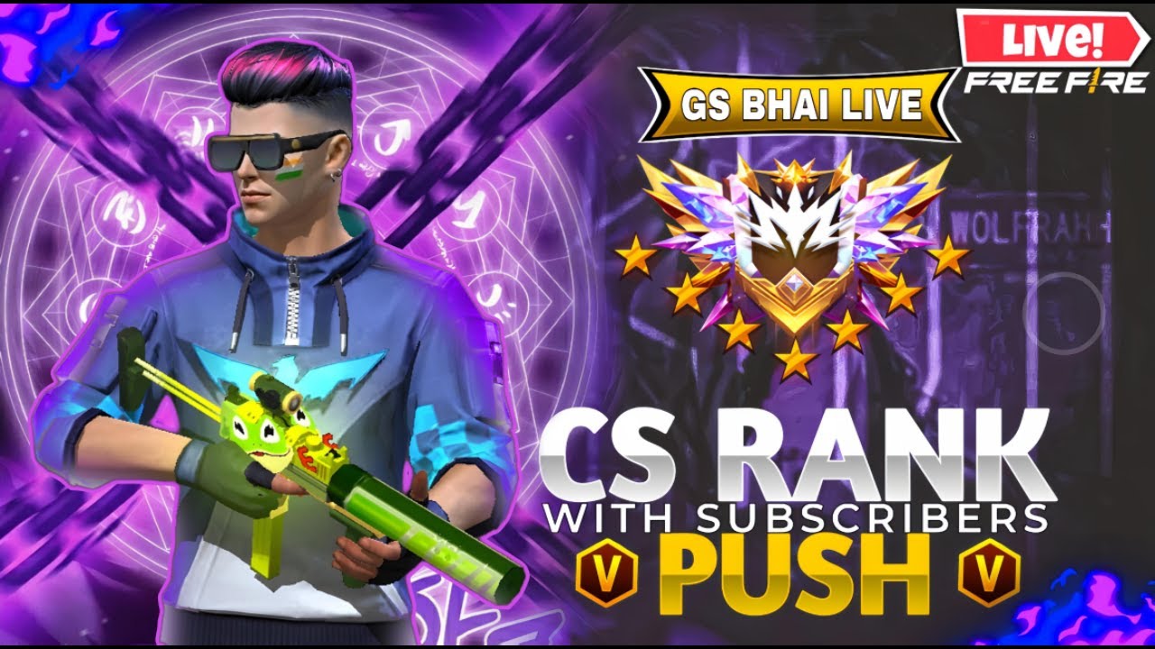 CS RANK PUSH GRANDMASTER 🥰 || CS RANK PUSH ONLY SUBSCRIBERS || #fflive ...