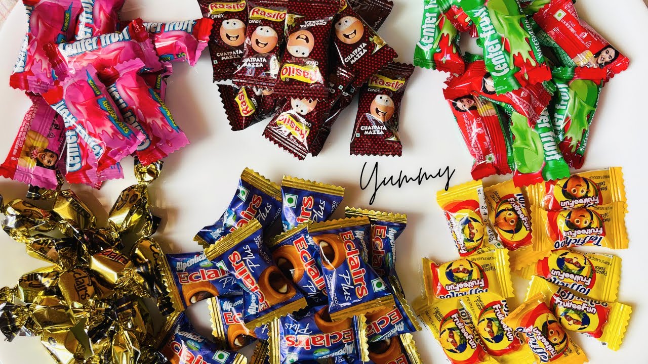 New Lots of Candies | Alpenliebe Eclairs plus vs Eclairs Chocolate ...