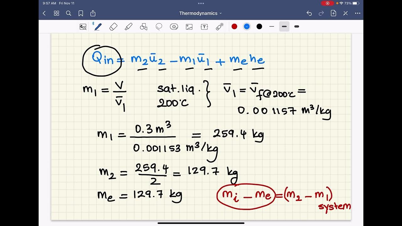 Thermodynamics - Open System - Unsteady Flow - YouTube