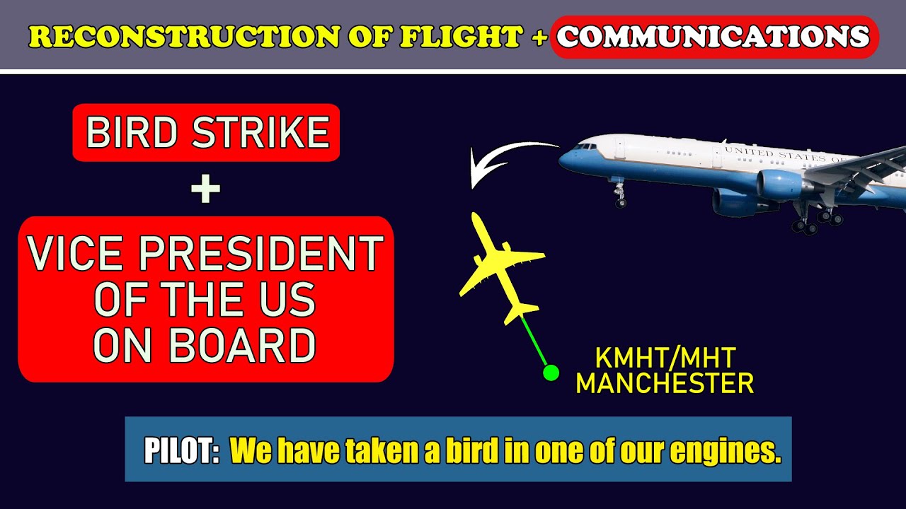 AIR FORCE TWO has got a BIRD STRIKE on departure from Manchester, New ...